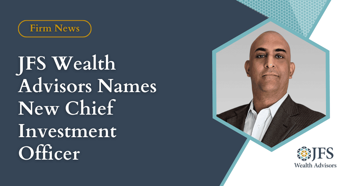 Jfs Wealth Advisors Names New Chief Investment Officer Jfs Wealth
